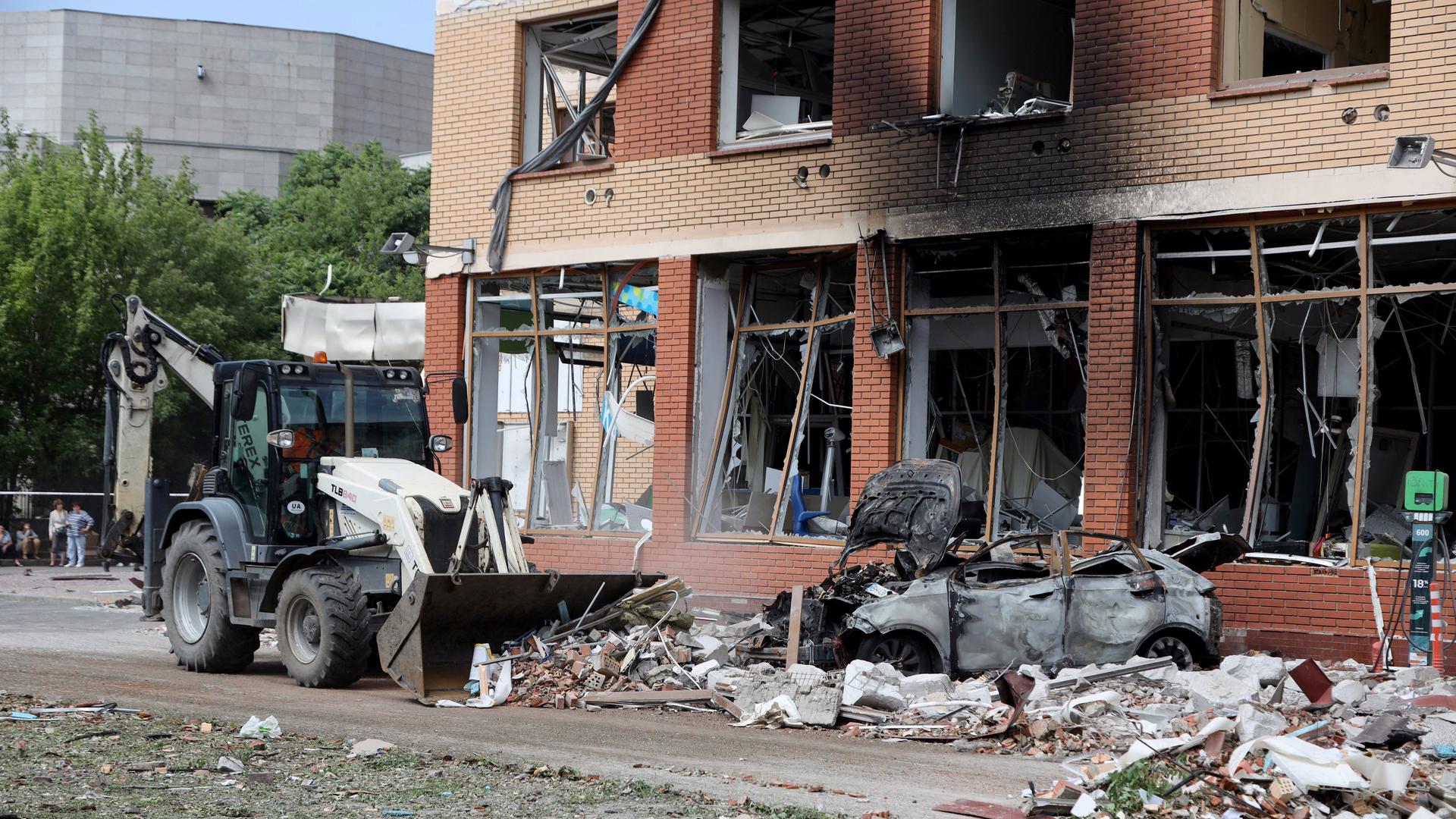 Ukraine - Angriffe auf Industrieunternehmen in Krywyj Rih