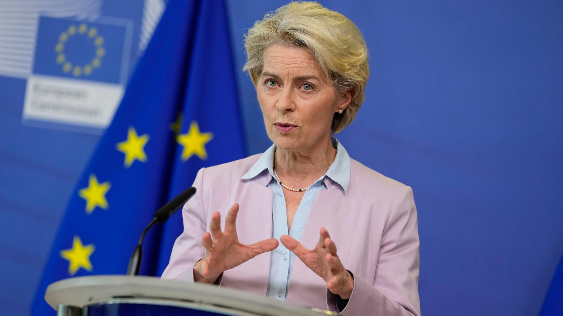 EU Commission President von der Leyen has expressed optimism that the ...