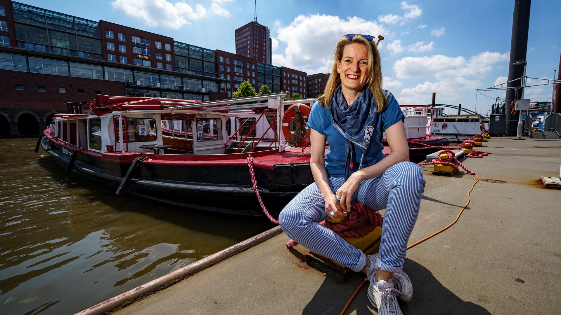 Tourguide Maike Brunk: Die Hafenschnackerin aus Hamburg