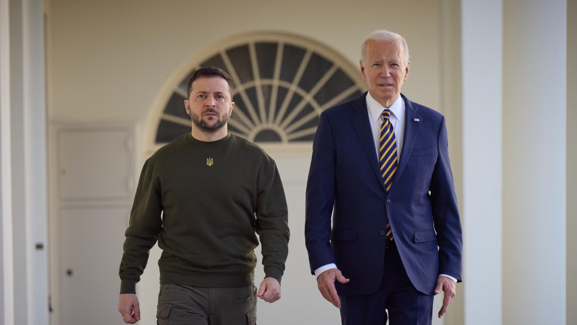 Nach Treffen mit Biden - Ukrainischer Präsident Selenskyj feiert ... Nach Treffen mit Biden - Ukrainischer Präsident Selenskyj feiert ...