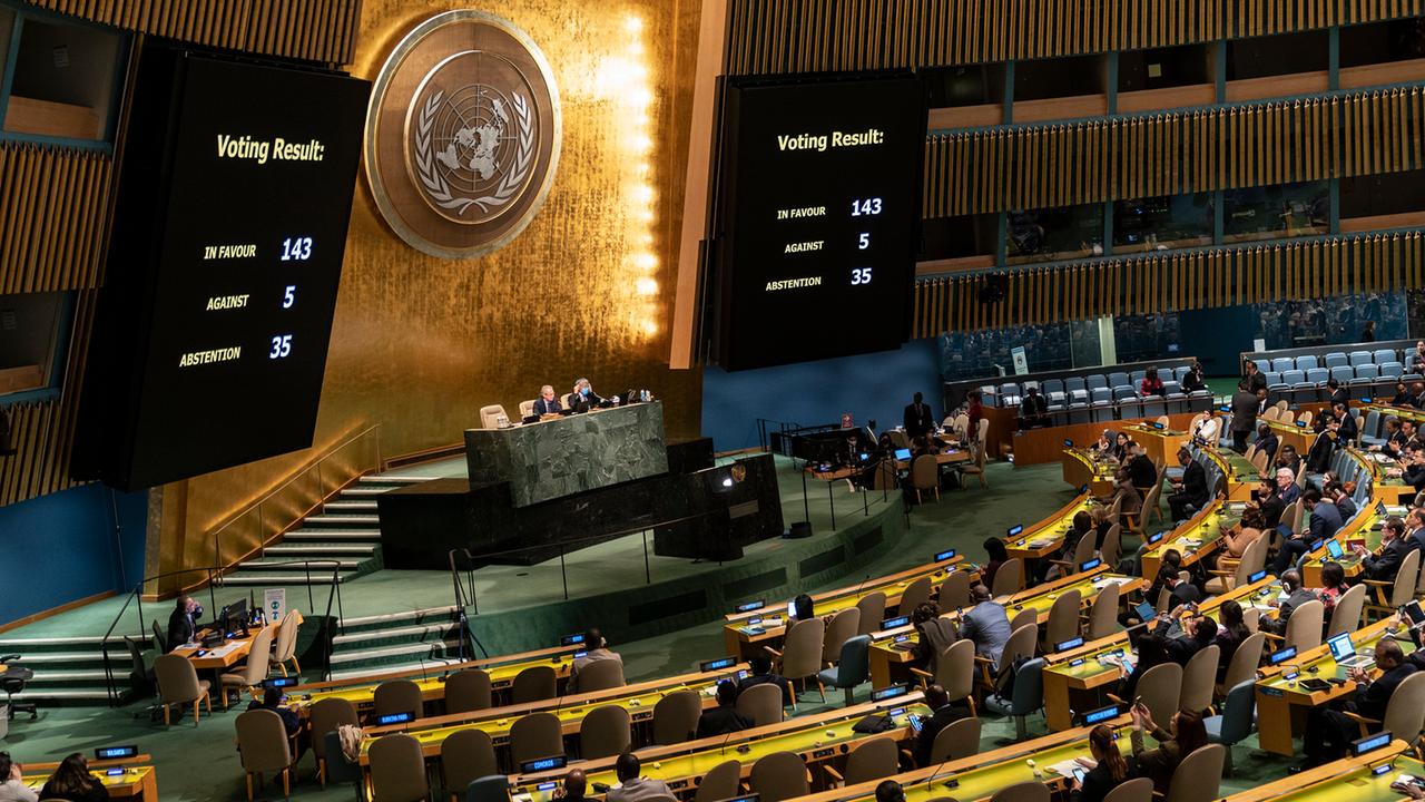 New York - Baerbock hält Rede vor UNO-Vollversammlung