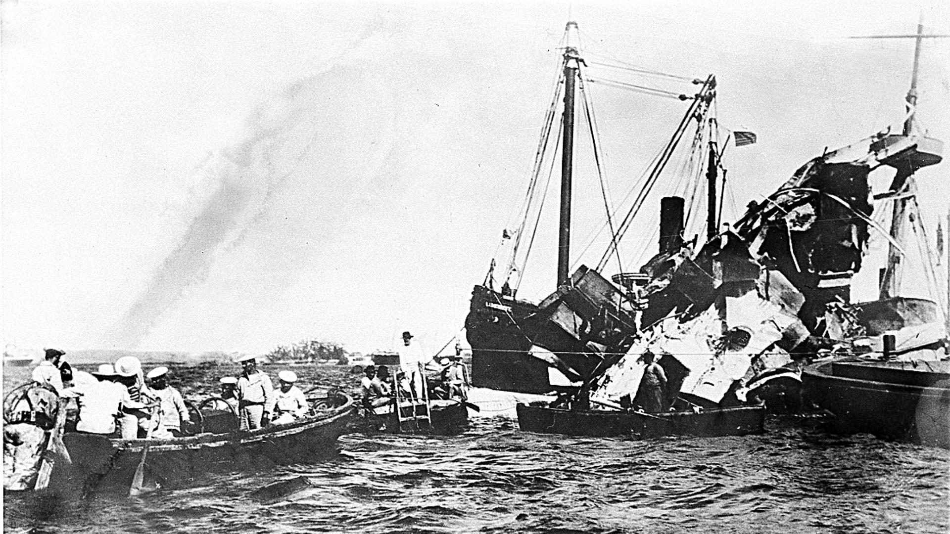 Die Explosion der USS Maine 1898 - Medienkampagne für einen Krieg ...