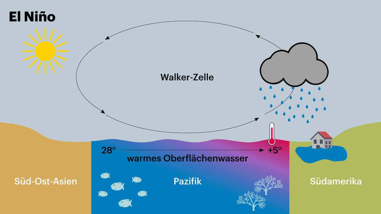 Die Wetterextreme El Nino und La Nina