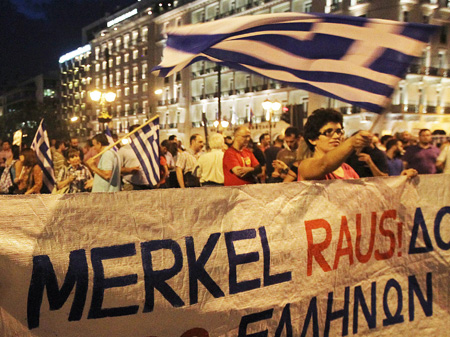 Angela Merkel ist "zum Symbol der Sparpolitik geworden ...