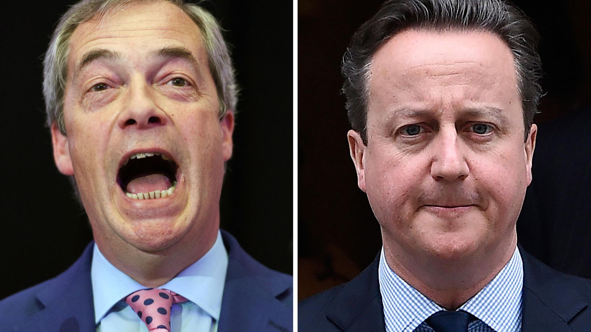 TV-Duell Cameron gegen Farage - Brexit-Debatte ohne klaren Sieger