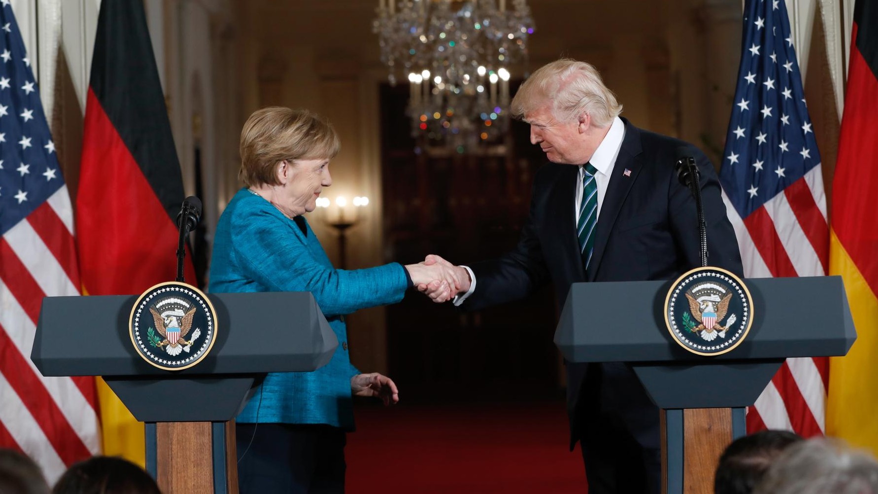 Washington-Besuch - Merkel und Trump betonen Gemeinsamkeiten ...