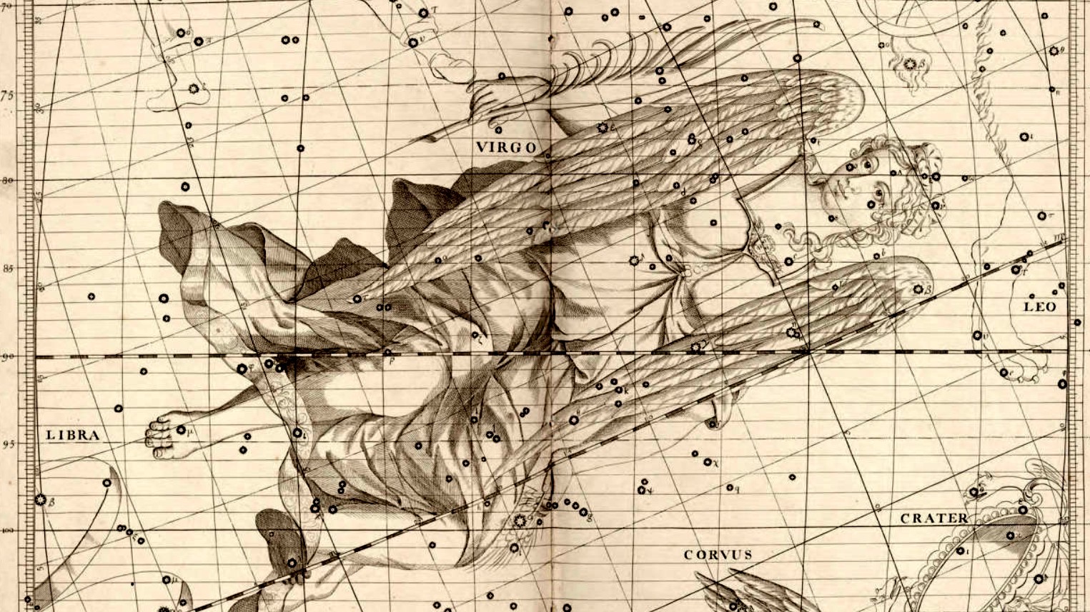 Stern Gamma Virginis - Porrima, schönster Doppelstern der Jungfrau ...